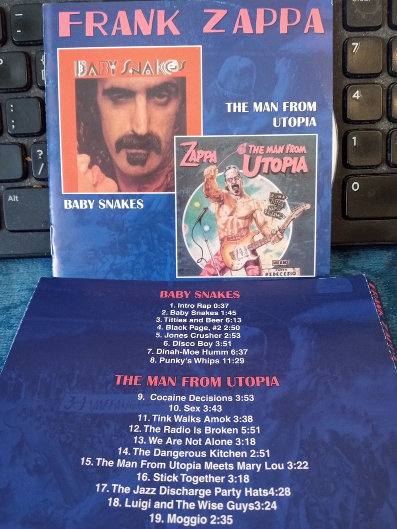 FRANK ZAPPA 2on1 CD Baby Snakes 1979 the Man From Utopia 1983 ...