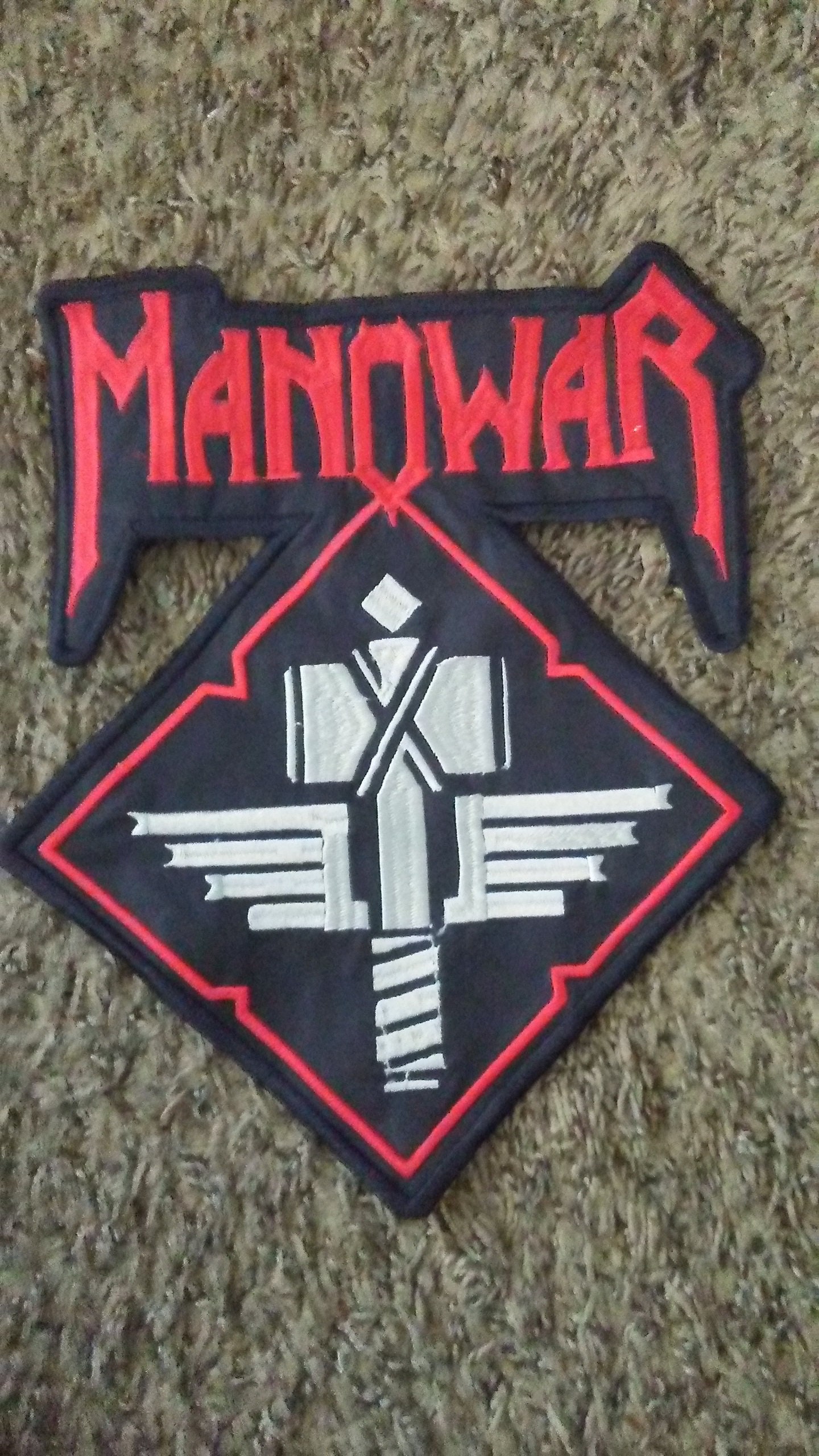 MANOWAR Large Sew-on Back Patch for Jacket Heavy Metal / Power Metal ...