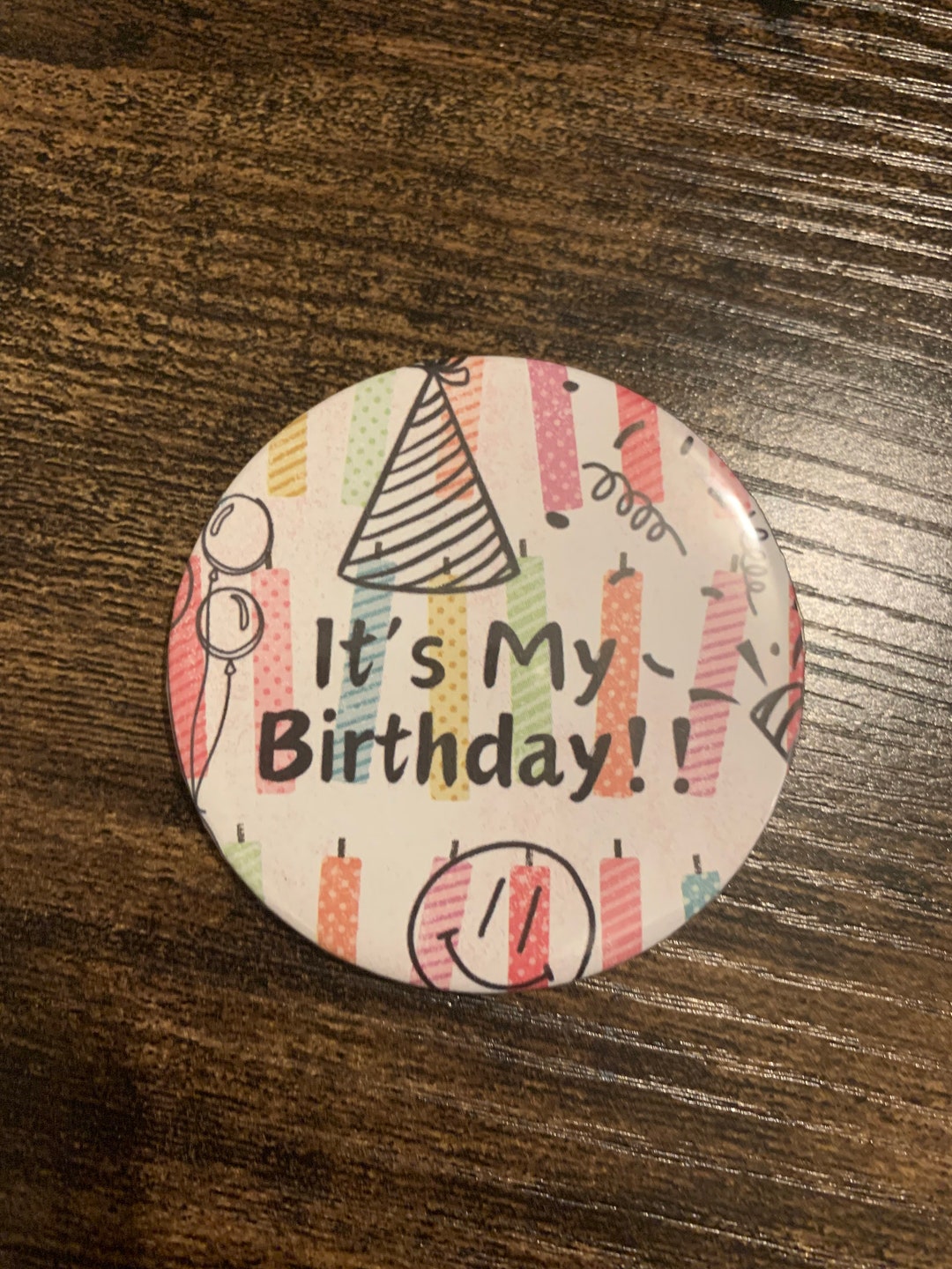 2.25 Birthday Buttons, Birthday Badges, Custom Buttons, Birthday Pin ...