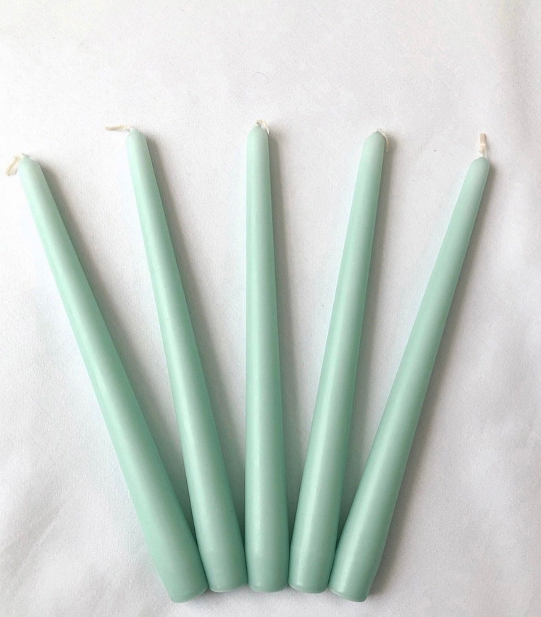 X3 X4 X6 Aqua Blue Candles Taper Candles Pastel Blue Candlesticks Light ...