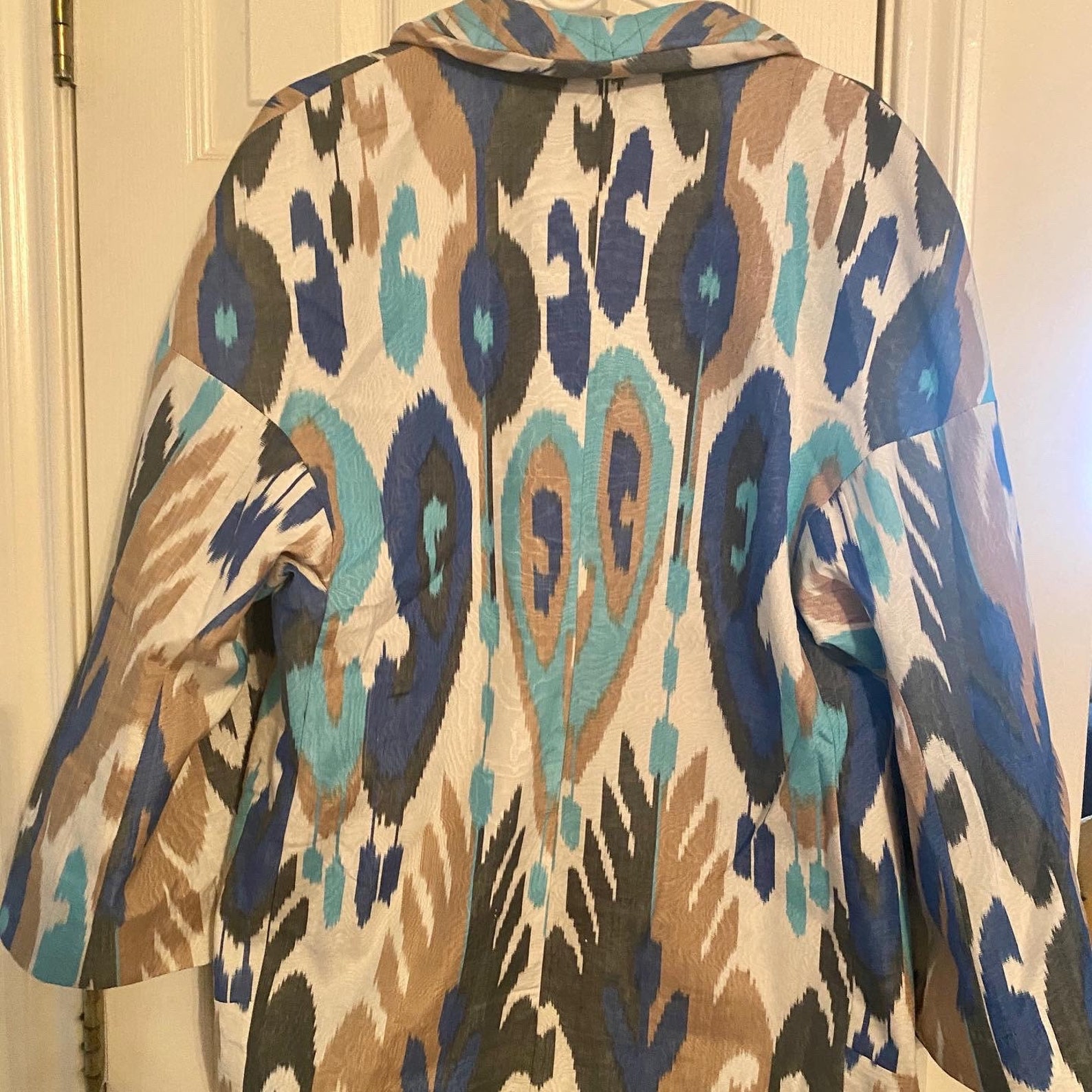 Ikat Stylish Jacket With Belt Handwoven Ikat Jacket for - Etsy