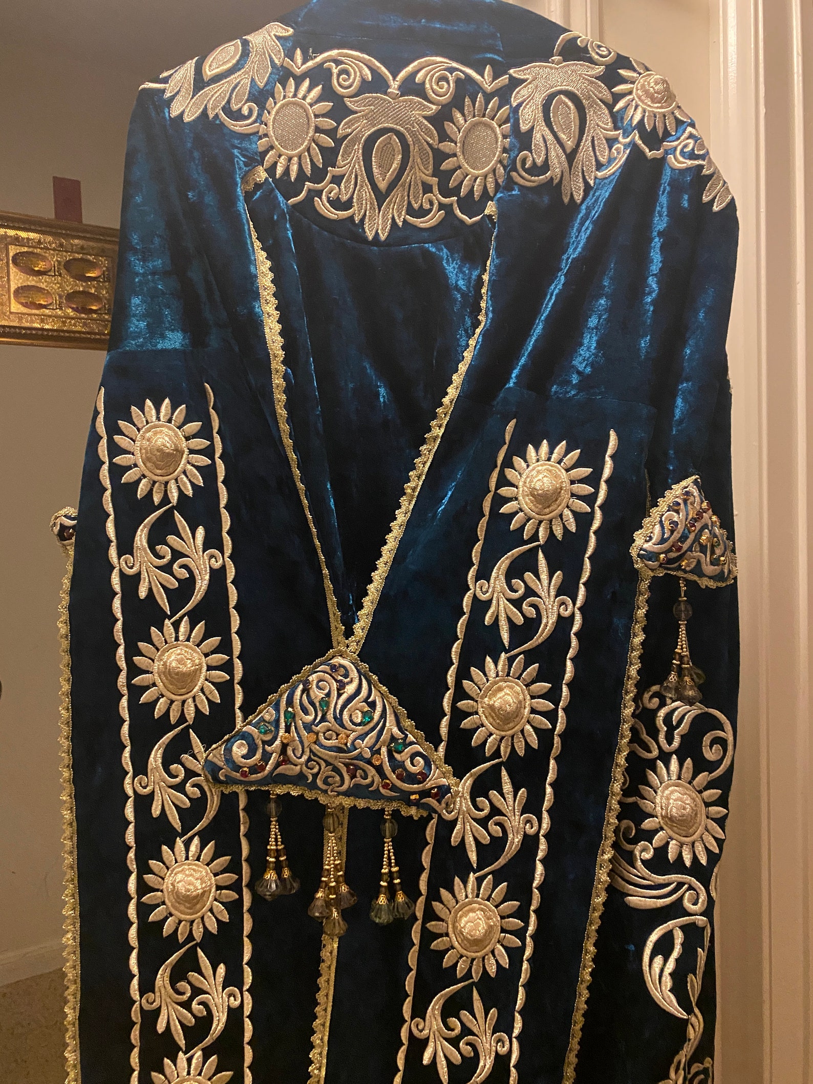 Paranji bukhara Burqa Tajik Traditional Gold Embroidery Paranji Cover ...