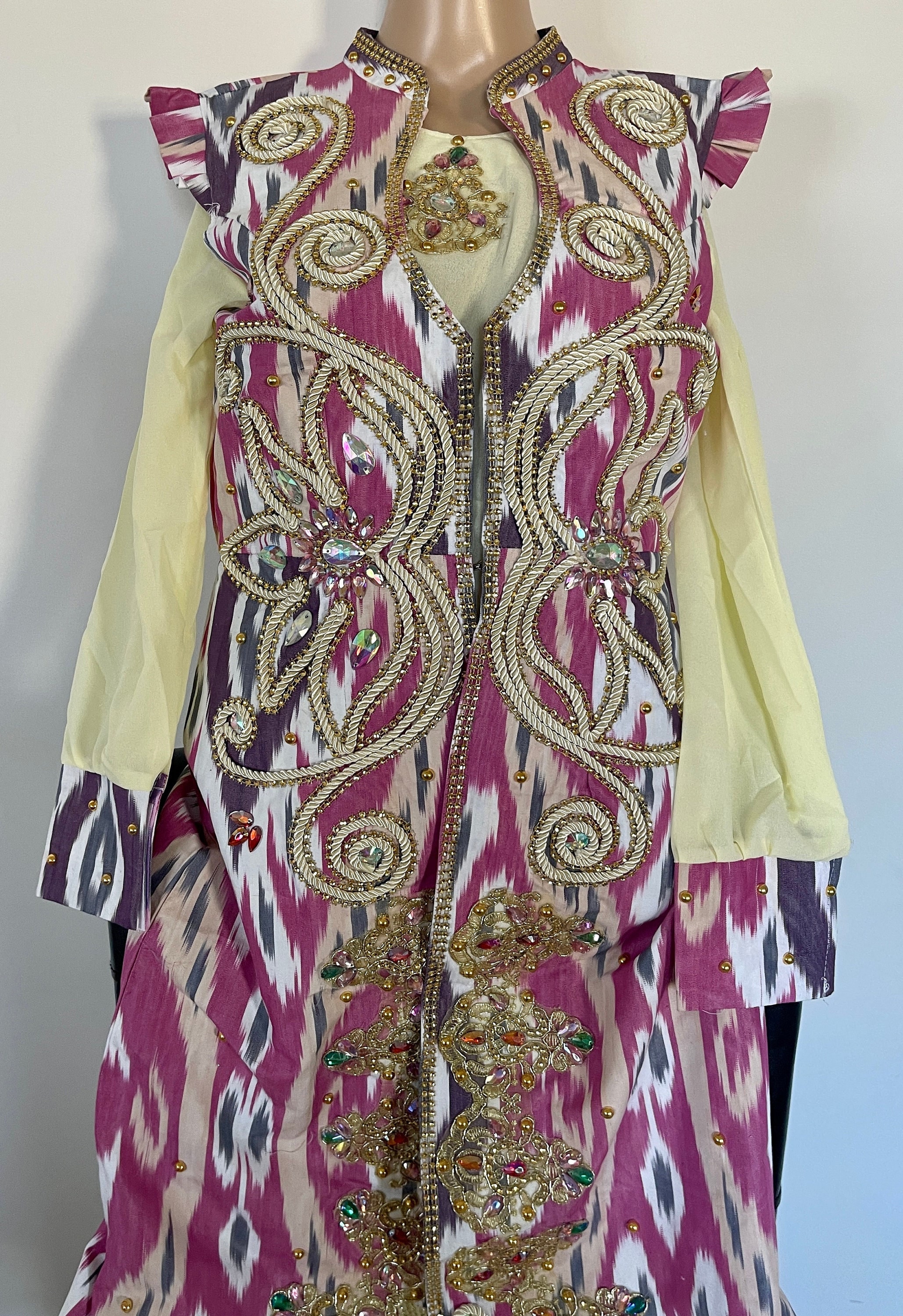 Traditional Uzbek Adras Dress 2 Set - Etsy