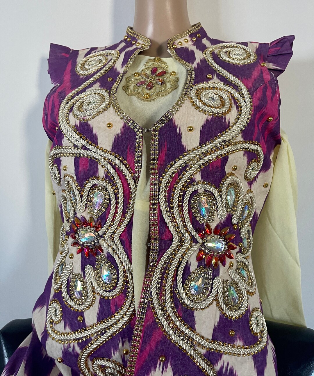 Traditional Uzbek Adras Dress (2 Set) - Etsy