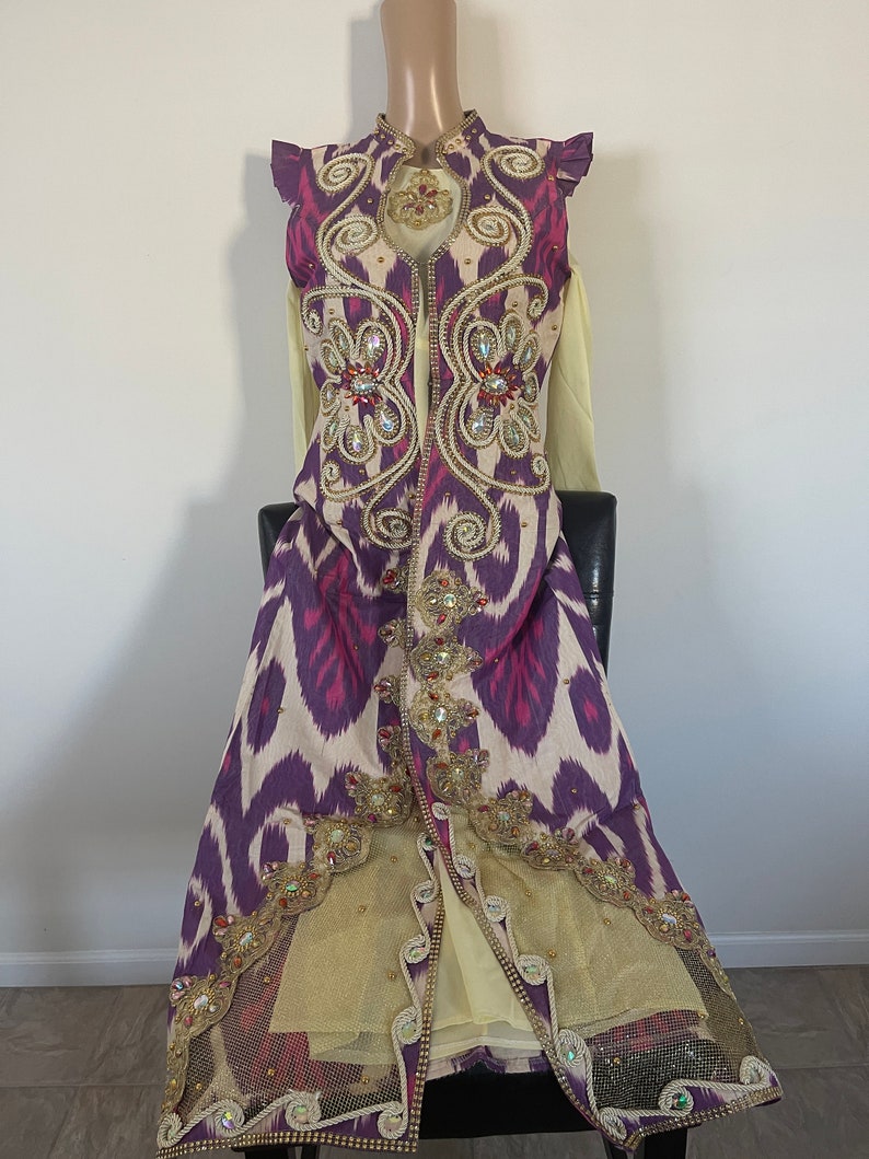 Traditional Uzbek Adras Dress (2 Set) - Etsy