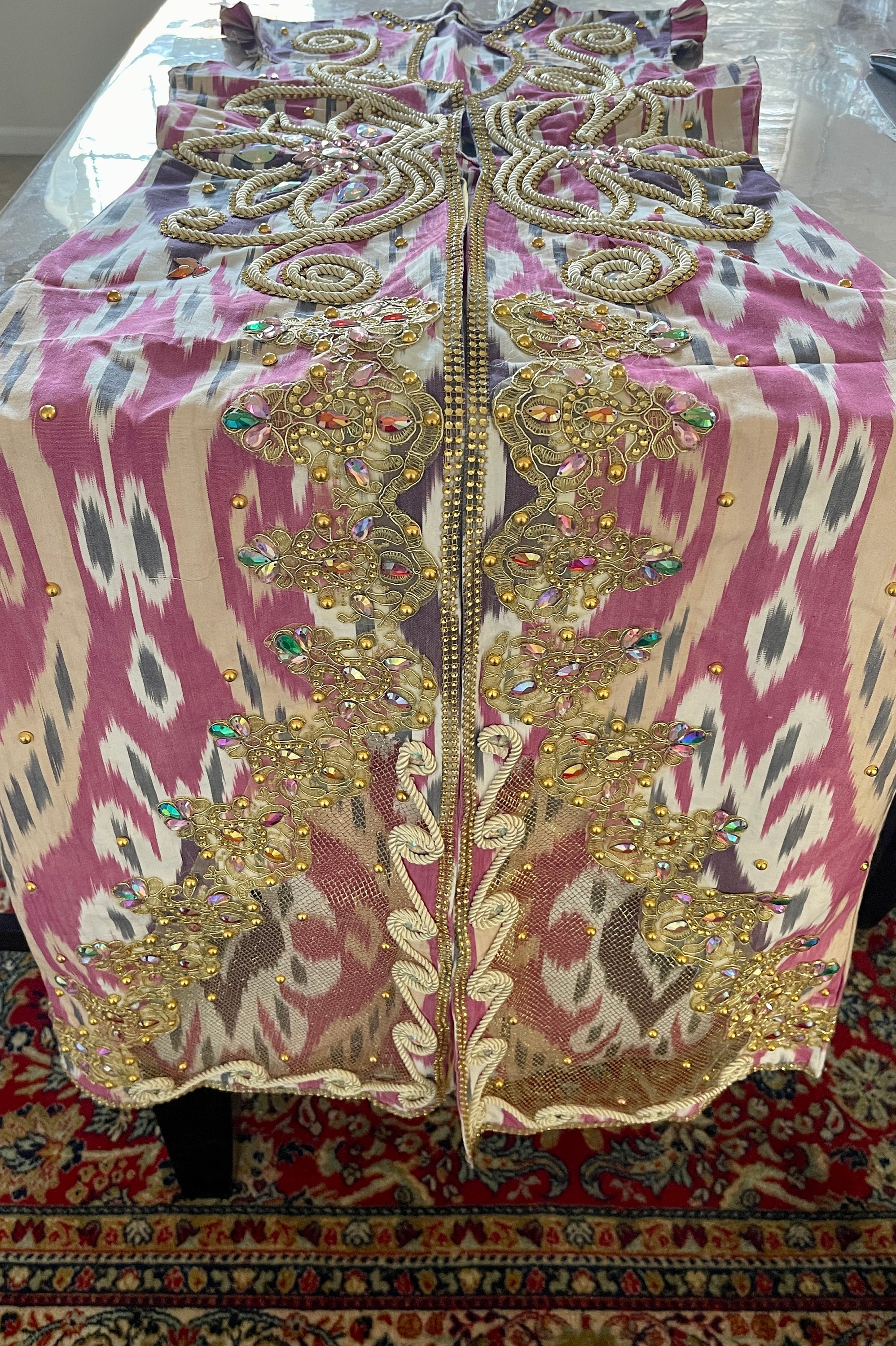 Traditional Uzbek Adras Dress 2 Set - Etsy