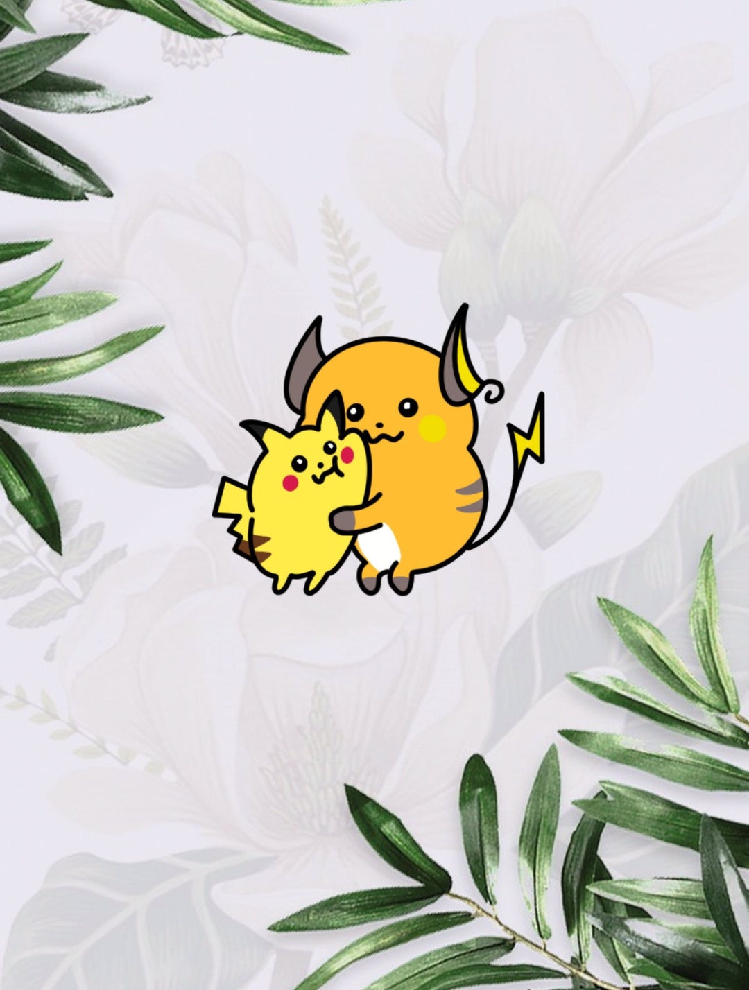 Pikachu & Raichu Sticker Pokemon Sticker - Etsy