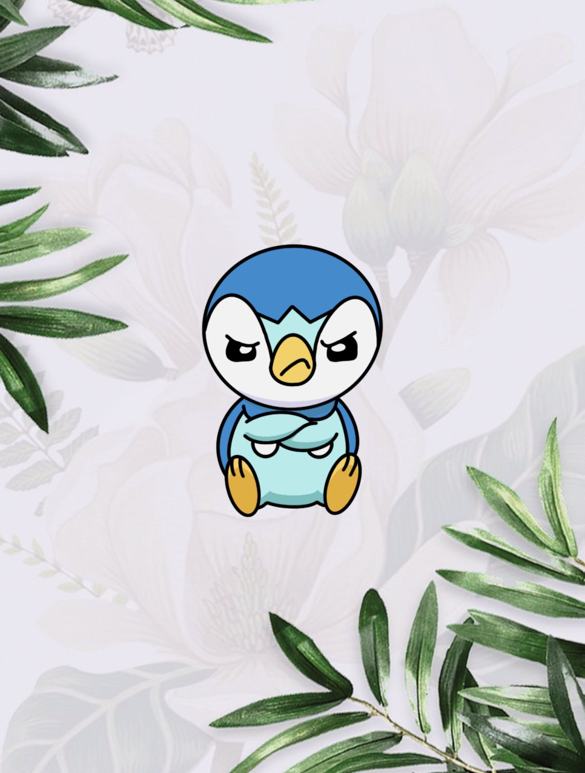 Angry Piplup Sticker | Pokemon Sticker - Etsy