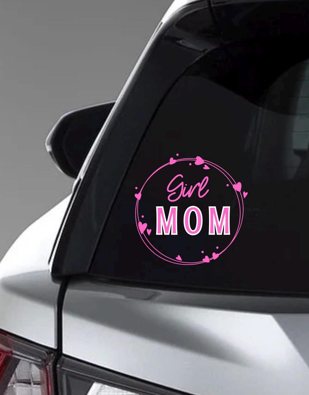 GIRL MOM DECAL/ Girl Mom Sticker/ Pink Girl Sticker/ Baby on Board ...