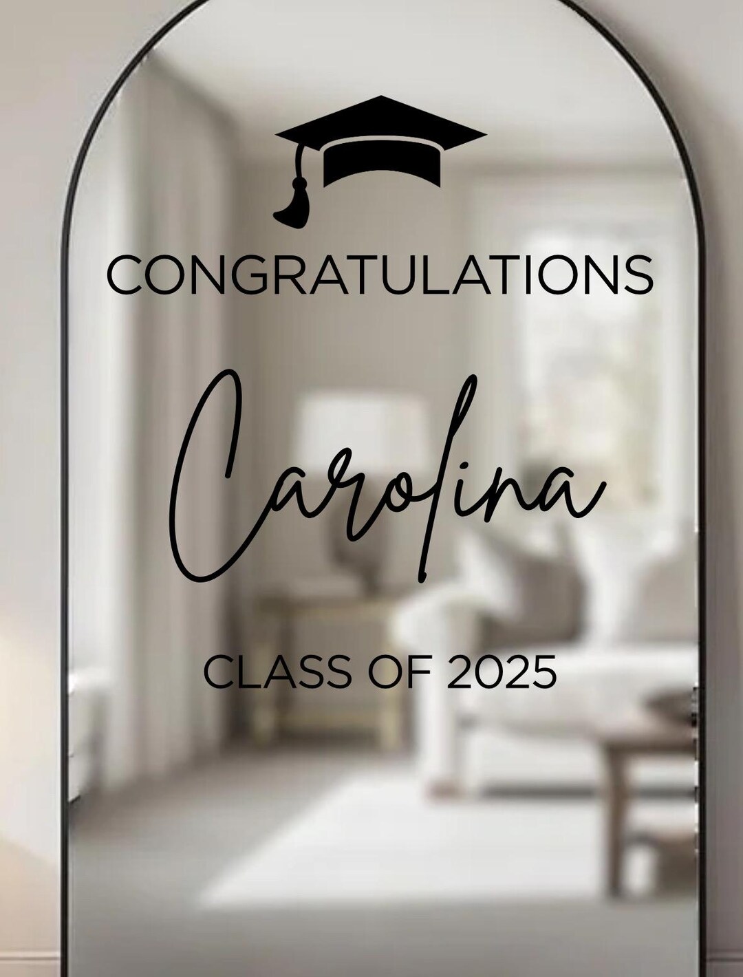 Custom Graduation Decal: Congratulations Class of 2025 - Etsy