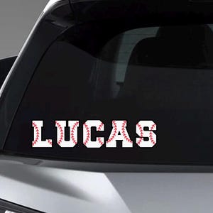 CUSTOM BASEBALL NAME/ Custom Baseball Name Decal/ Baseball Team Decal ...