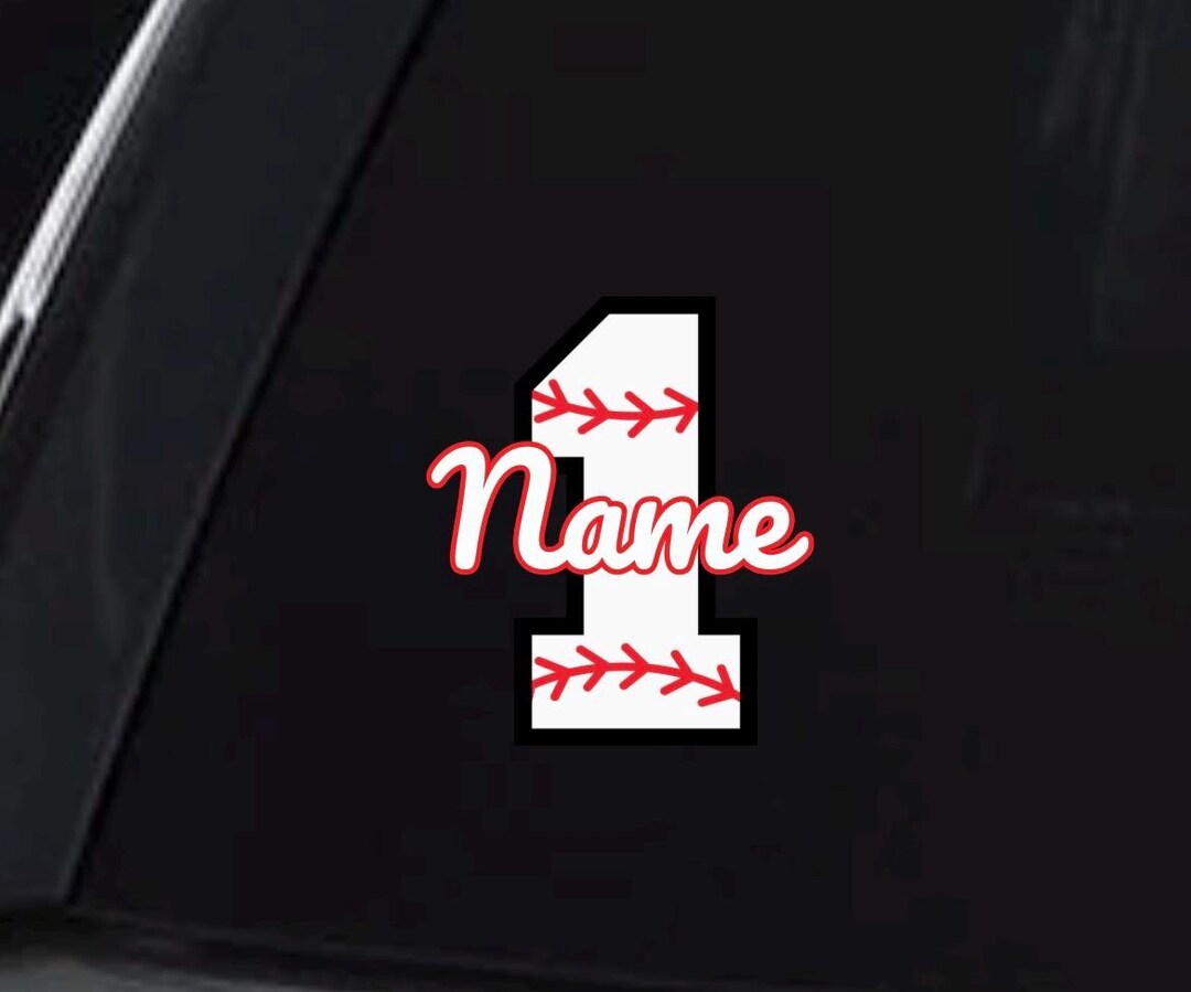 BASEBALL NAME DECAL/ Baseball Number Decal/ Baseball Must Haves/ Custom ...
