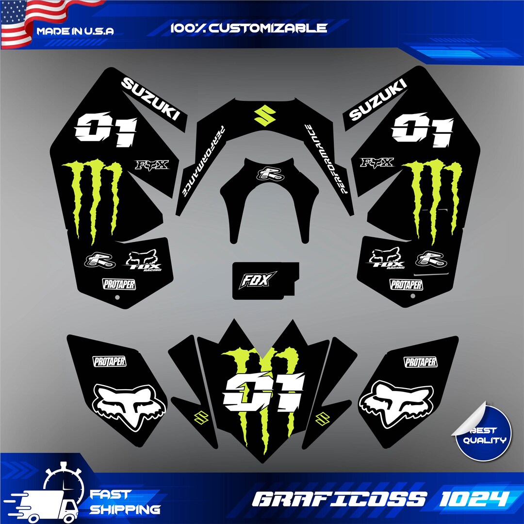 Suzuki LTR 450 ATV Stickers | Suzuki LTR 450atv Full Graphics Kit 2006 ...