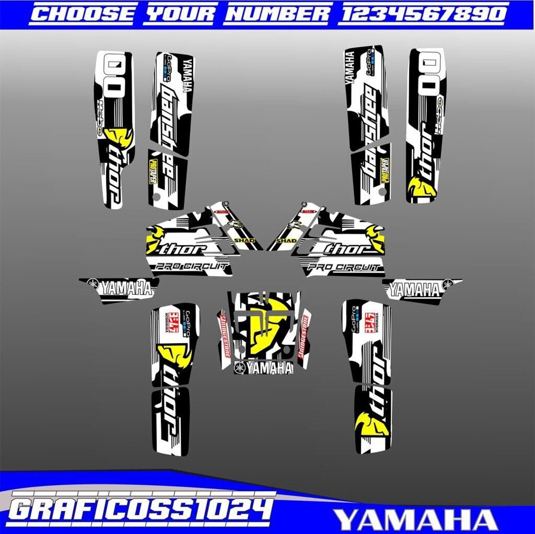 Yamaha Banshee 350ATV Full Graphics Kit | Yamaha Vinyl Decals Graphics ...