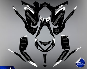 Yamaha Raptor 700 700R Graphics Kit 2013 2018 2022 to 2025 Decals ...