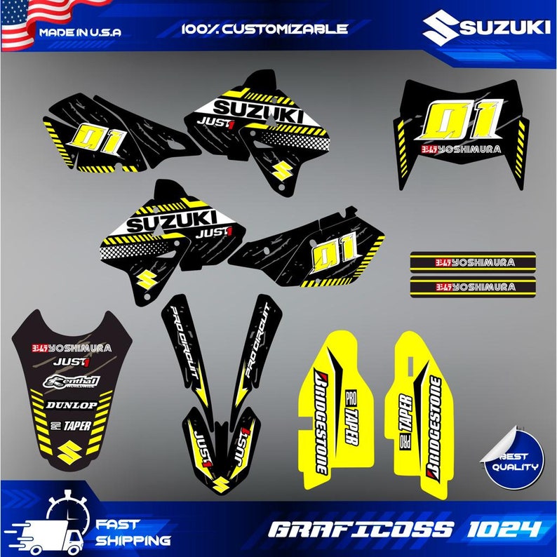 Suzuki DRZ400SM Drz400s 400 DRZ400SE Kit Graphics Decals - Etsy
