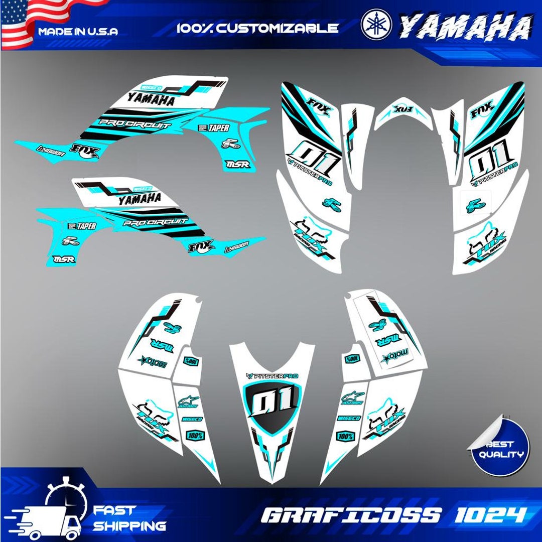 Yamaha YFZ 450 Graphics Kit 2003 2004 2005 2006 2007 2008 Stickers ...