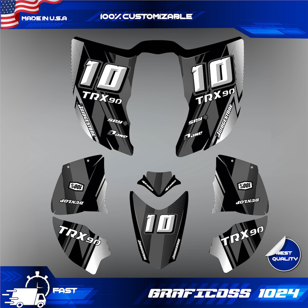 HONDA TRX 90 2006-2024 Graphic Kit Custom Decals Stickers - Etsy