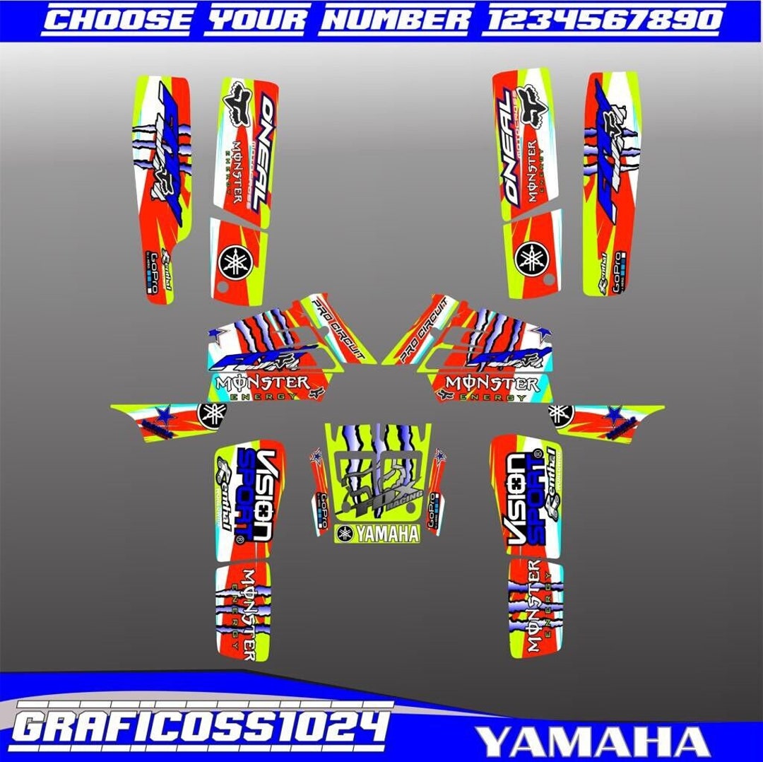 Yamaha Banshee 350ATV Full Graphics Kit | Yamaha Vinyl Decals Graphics ...