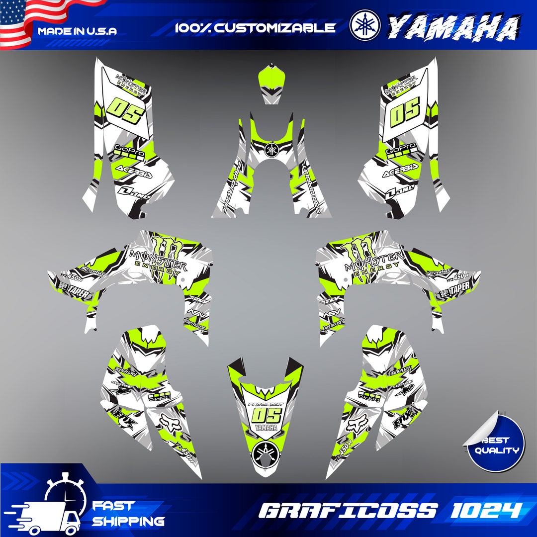 Yamaha YFZ 450RATV Full Graphics Kit 2014-2023 | Yamaha YFZ450R Decals ...