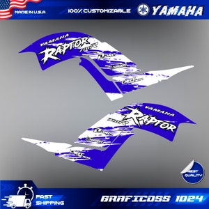 Yamaha Raptor 700 700R Graphics Kit 2013 2017 2022 to 2024 Decals ...