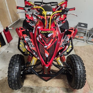Yamaha Raptor 700R Graphics Kit 2013 2014 2015 2017 to 2023 Decals ...