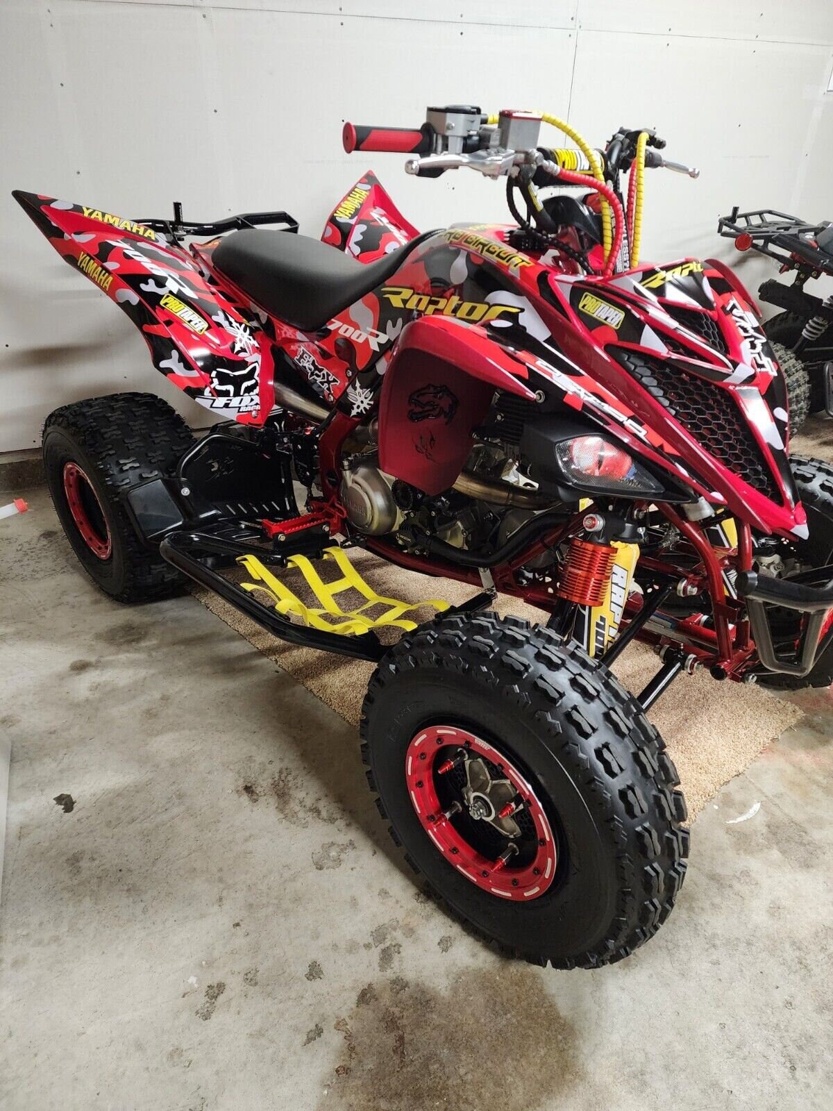 Yamaha Raptor 700R Graphics Kit 2013 2014 2015 2017 to 2023 Decals ...