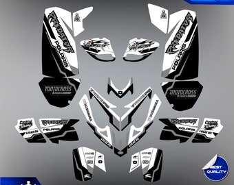 Polaris Predator 500 Graphics Full Decals Stickers Kit Atv| Polaris ...