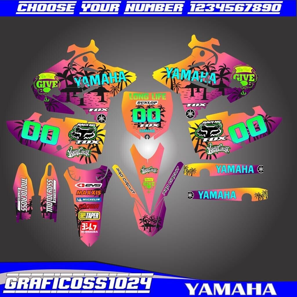Yamaha YZ 125 250 Graphics Full Kit 2015-2020 Yamaha Vinyl - Etsy