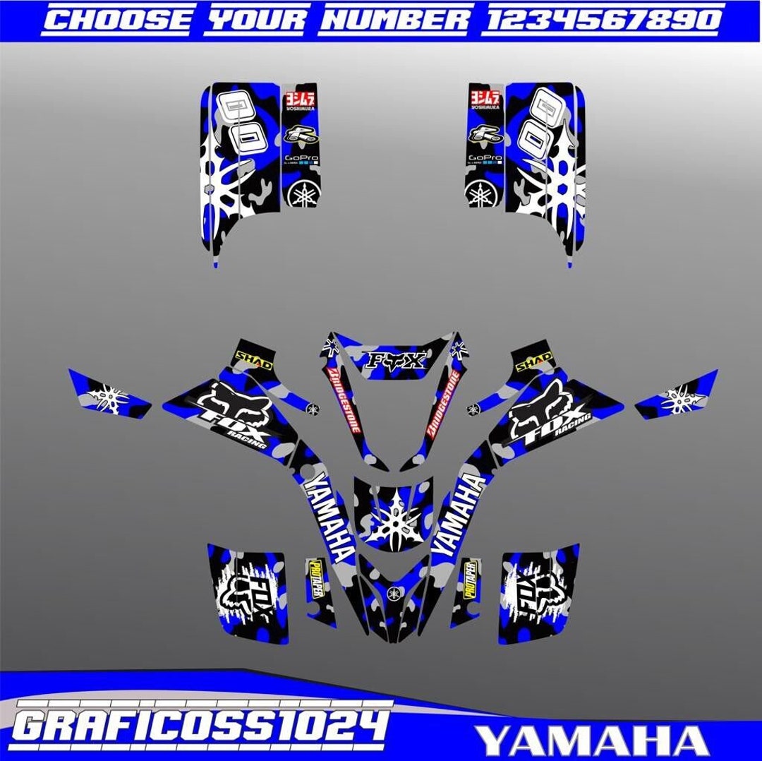 Yamaha Blaster YFS 200 ATV Quad Graphics Full Kit | ATV Quad Vinyl ...