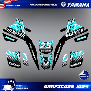 Yamaha Blaster Yfs 200 Yfs200 Decals Graphics Stickers Full Kit Atv ...