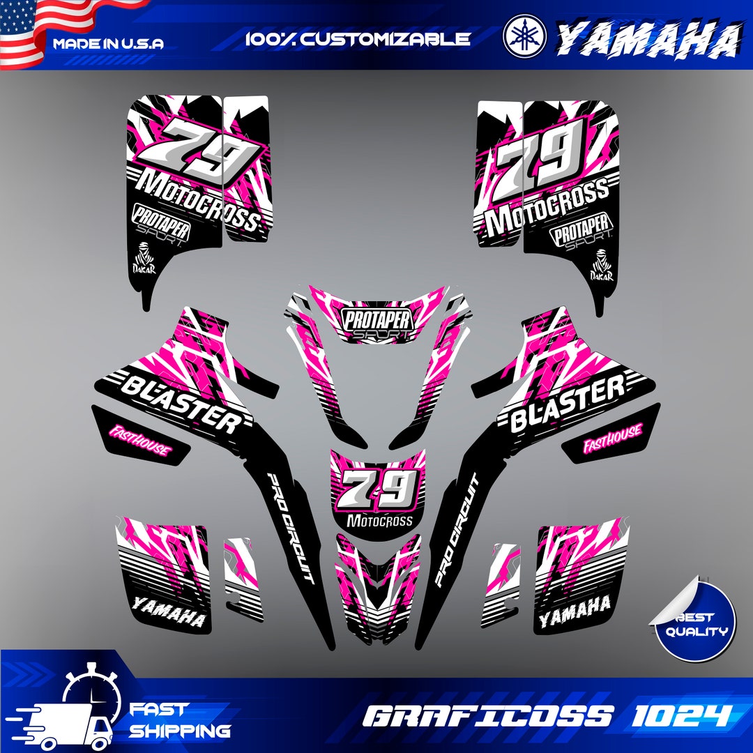 Yamaha Blaster Yfs 200 Yfs200 Decals Graphics Stickers Full Kit Atv ...