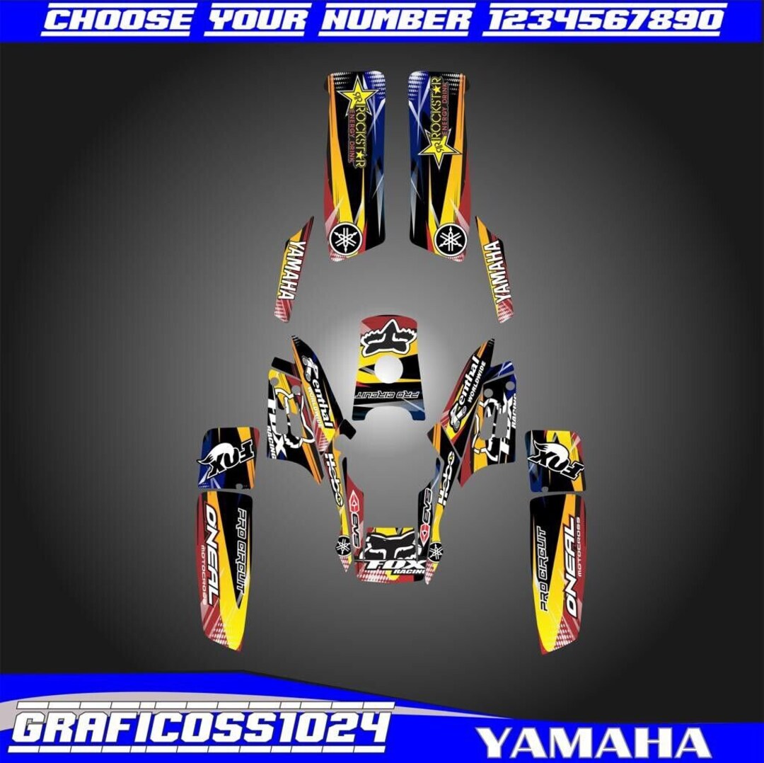 Yamaha Warrior 350 Full Graphics Kit | Yamaha Warrior 350 Decals ...