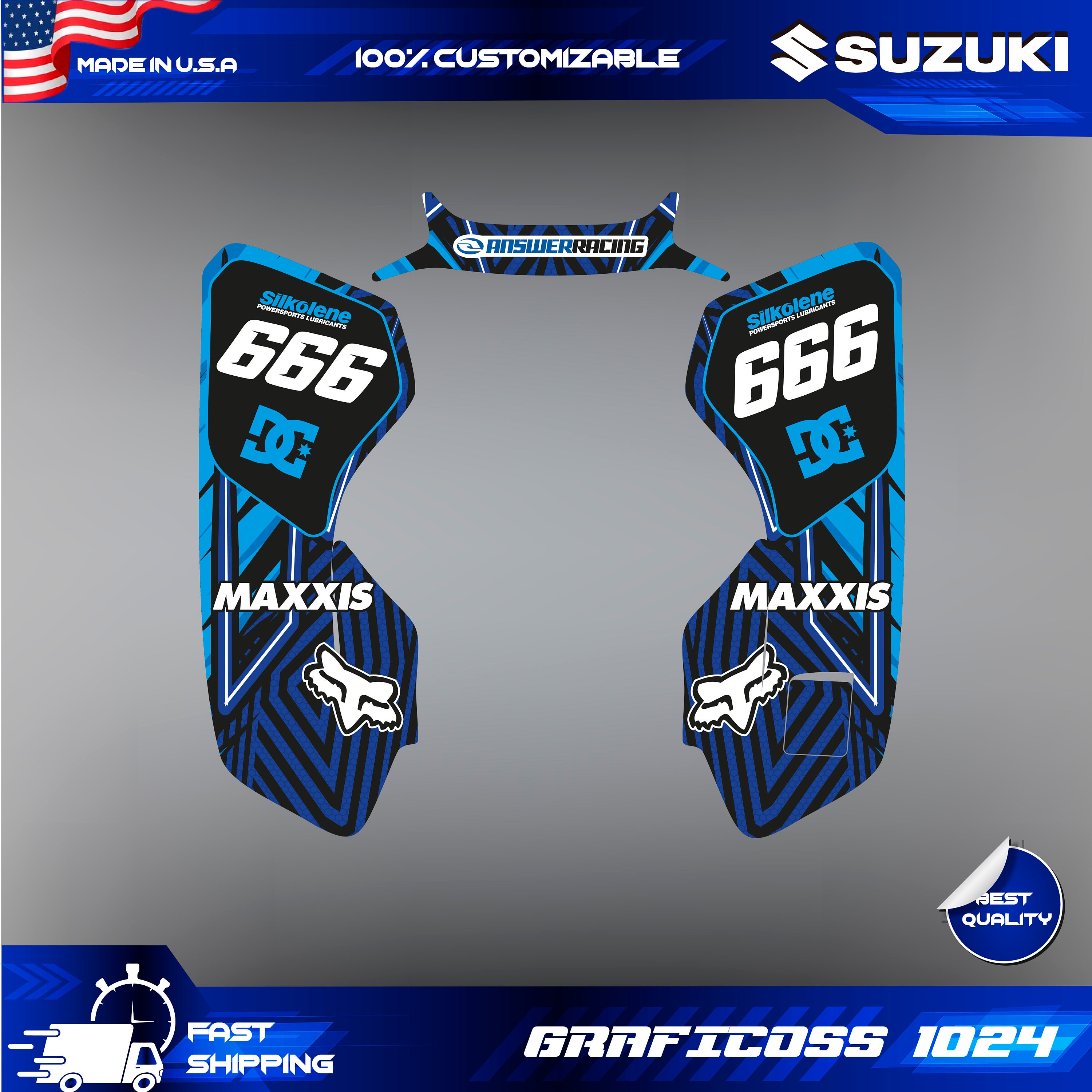 LTZ 400 Suzuki Wrap Graphics Stickers Kit Decals Atv Quad 2003 - Etsy
