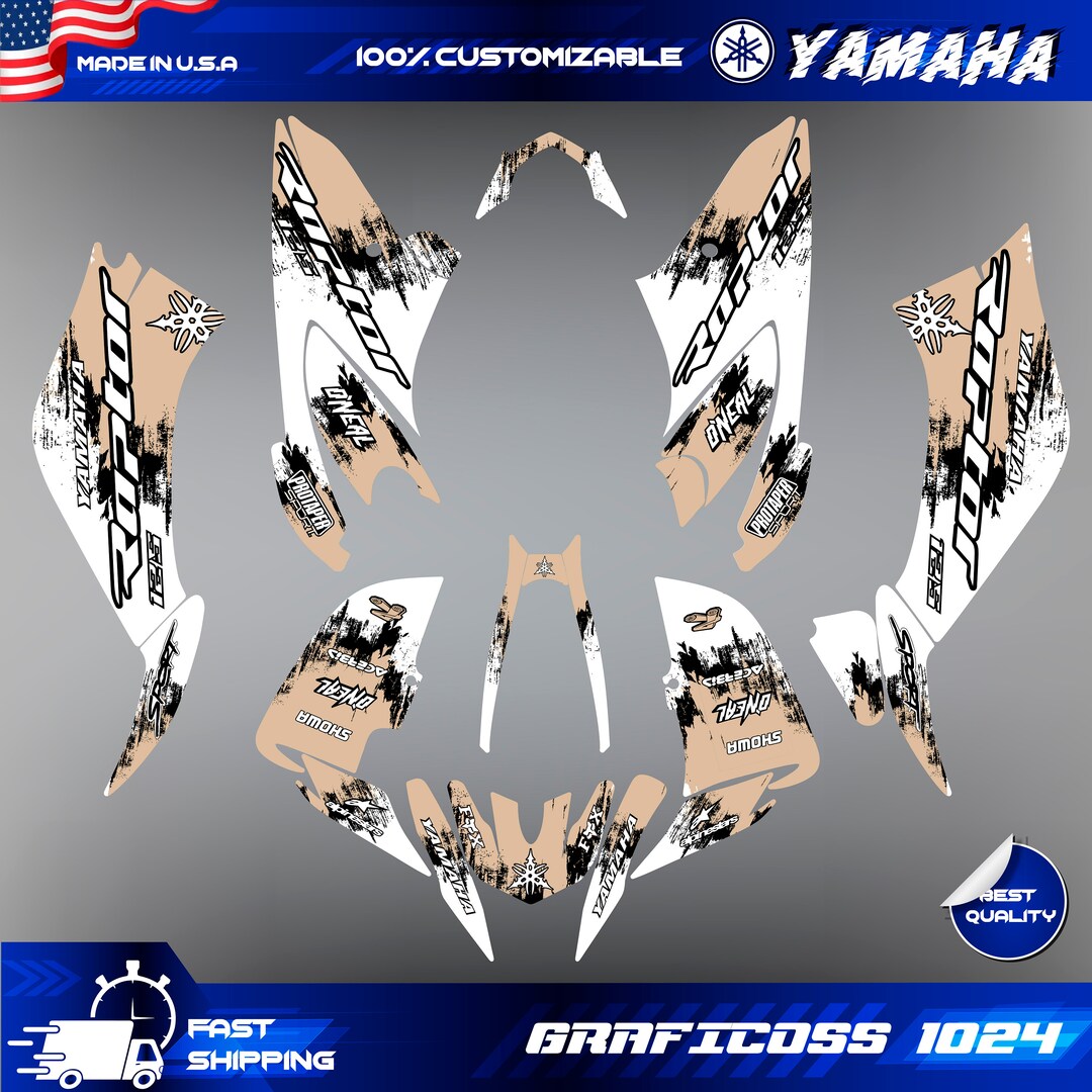 Yamaha Raptor 125 Graphic Kit ATV Graphics Decals Kit All Years - Etsy
