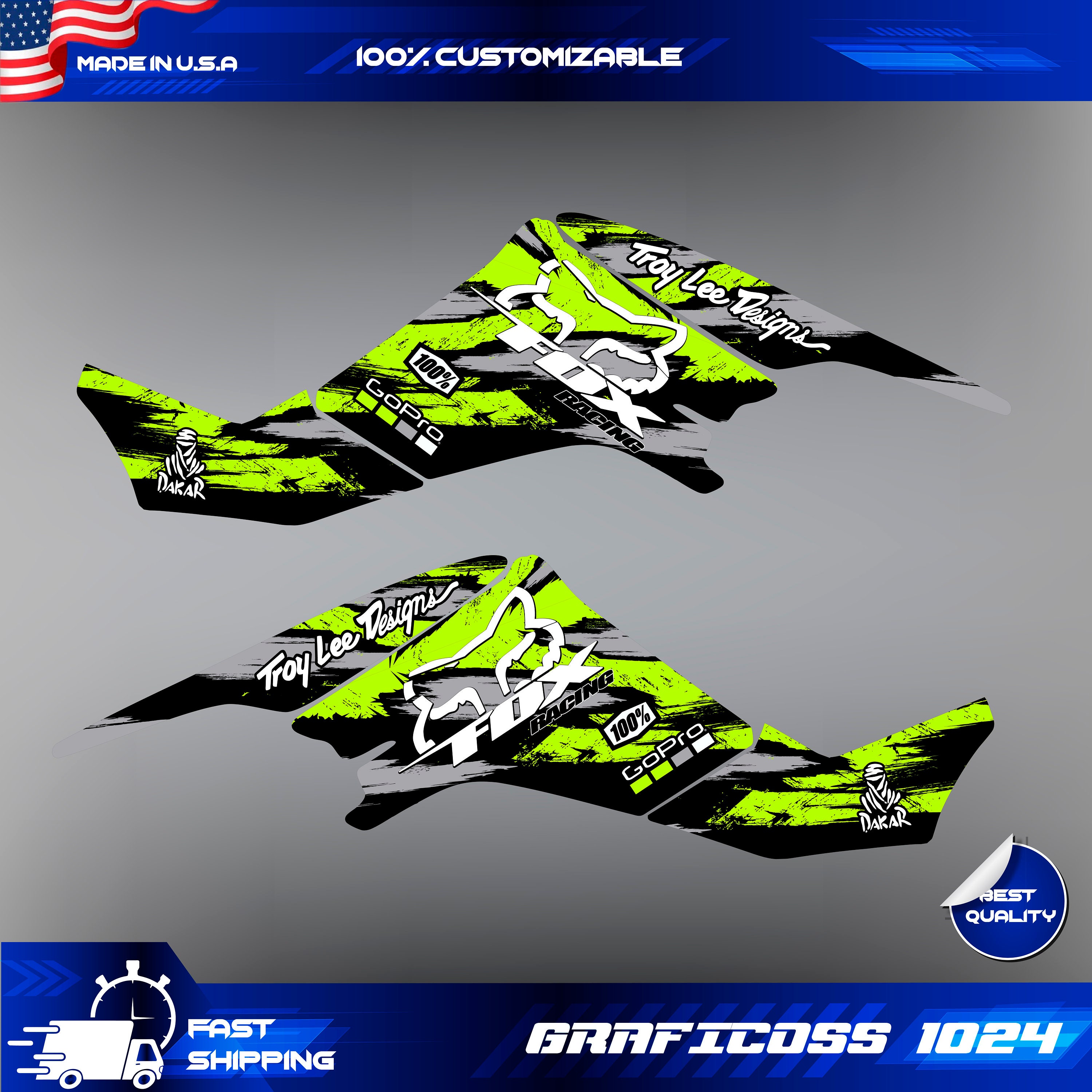 Kawasaki KFX 400 2003-2008 Graphics Kit Ltz 400 Suzuki Wrap - Etsy