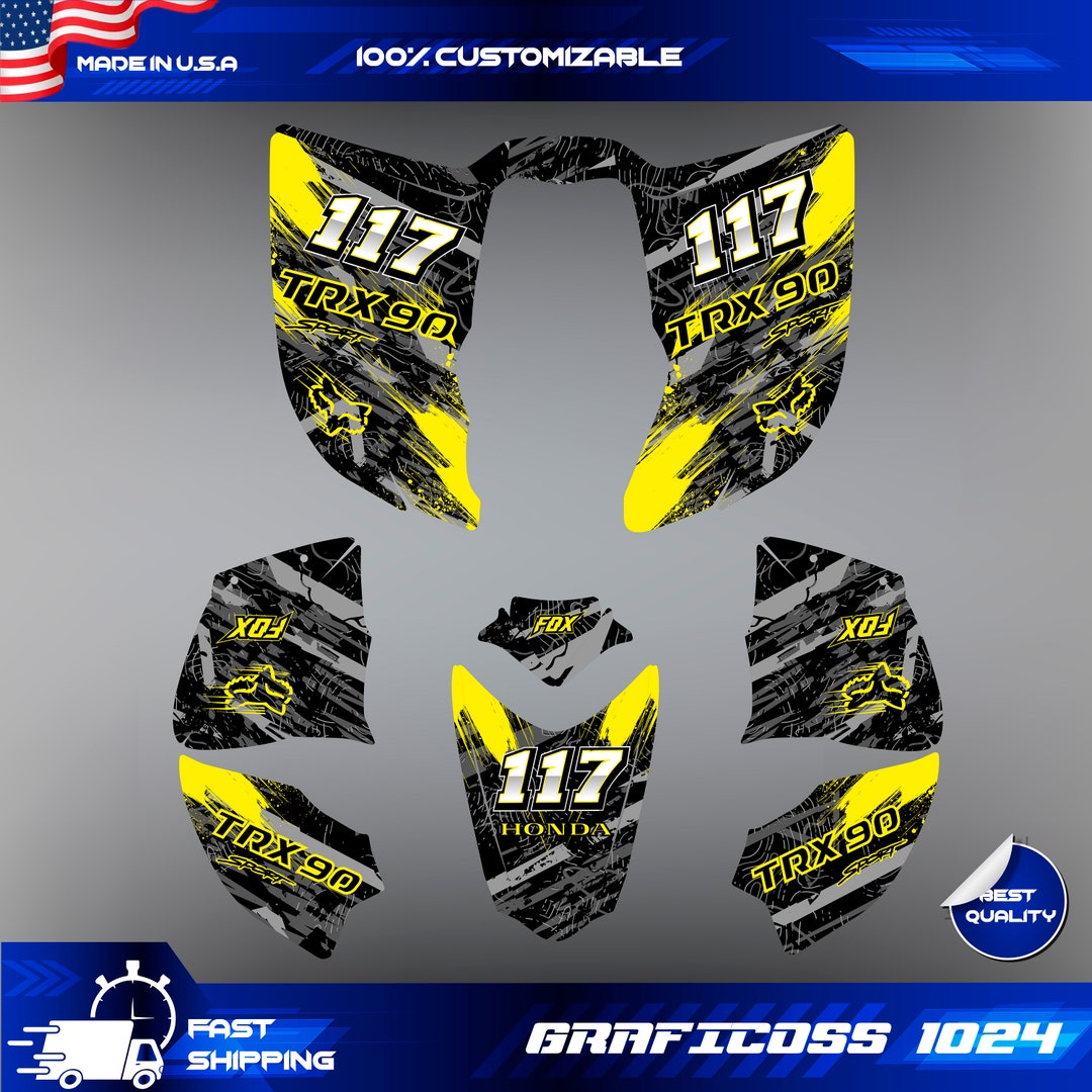 Graphic Kit for 2006-2023 Honda TRX90 TRX 90 Custom Decals Stickers - Etsy