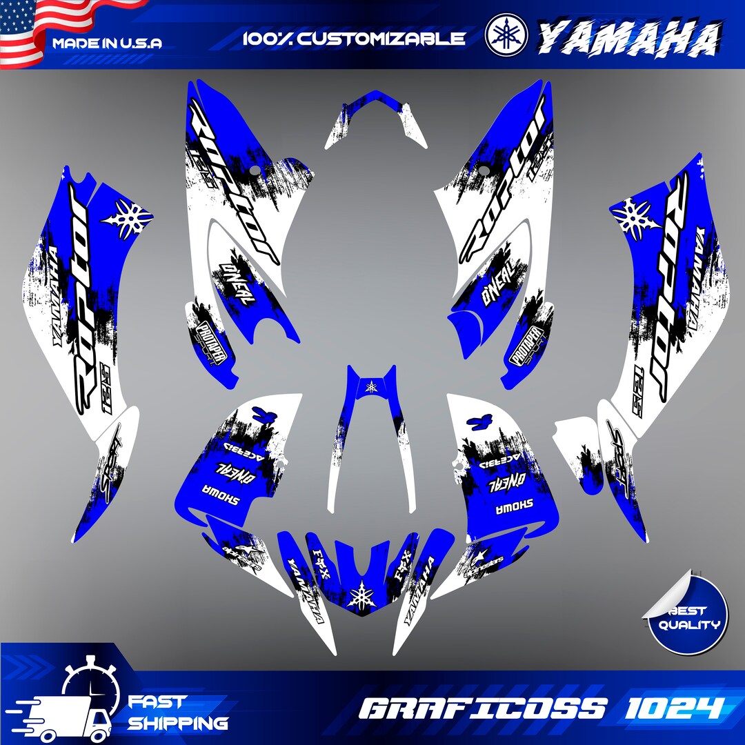 Yamaha Raptor 125 Graphic Kit ATV Graphics Decals Kit All Years - Etsy