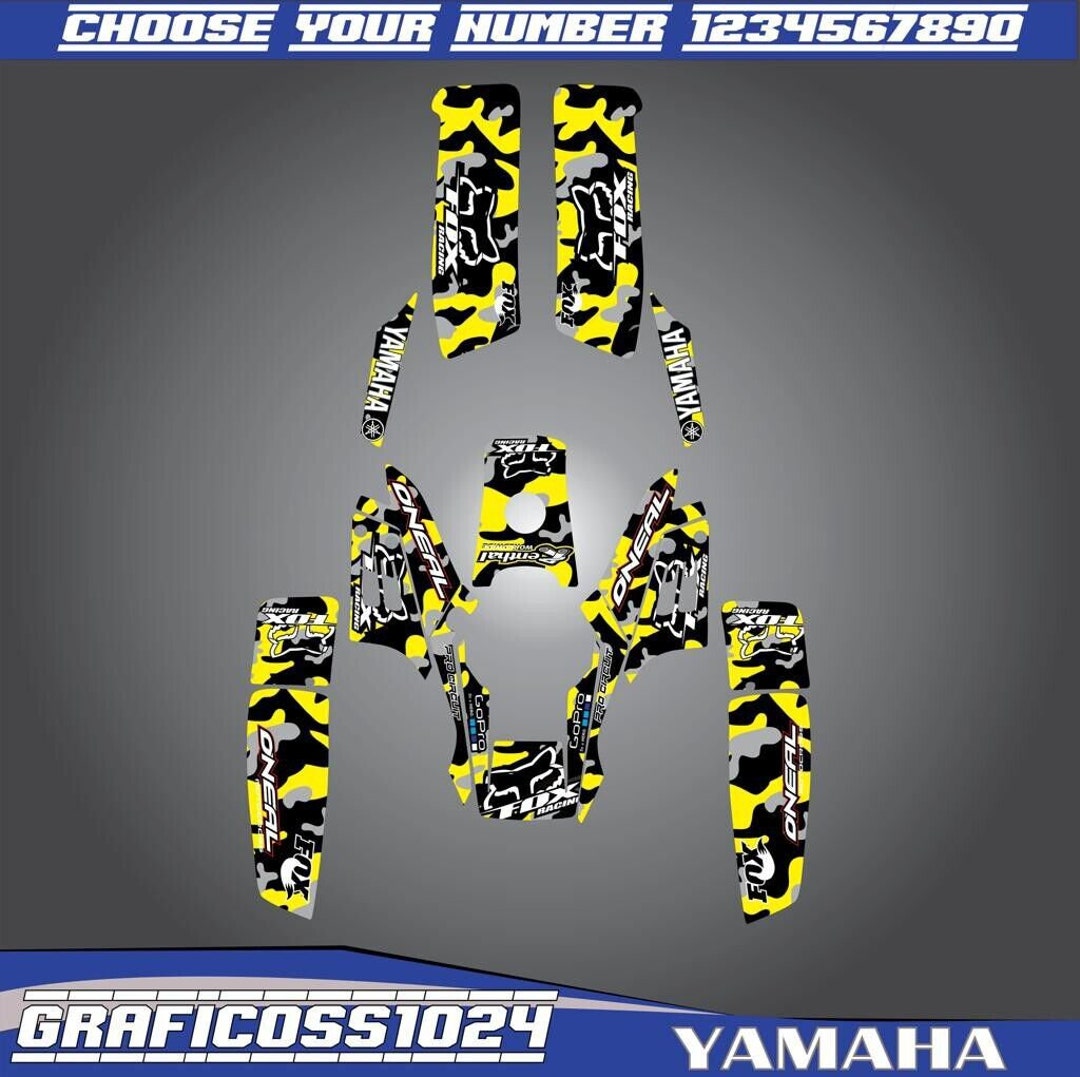 Yamaha Warrior 350 Full Graphics Kit | Yamaha Warrior 350 Decals ...