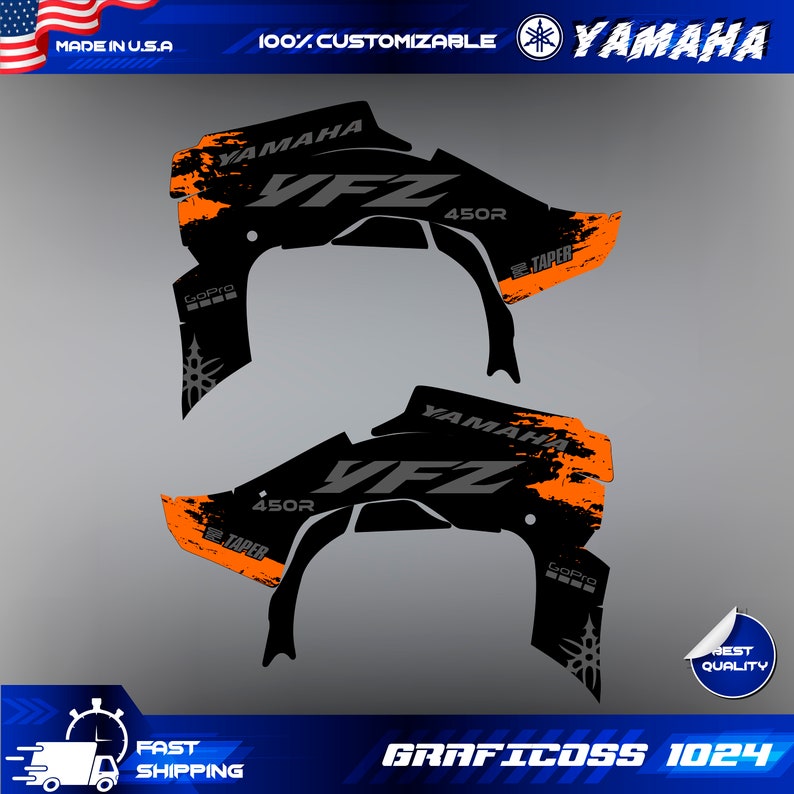 Graphics Kit for YAMAHA YFZ 450R 2014-2024 Fits Yamaha YFZ450R - Etsy