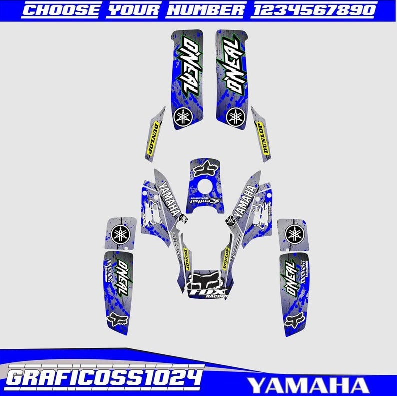 Yamaha Warrior 350 Full Graphics Kit | Yamaha Warrior 350 Decals ...