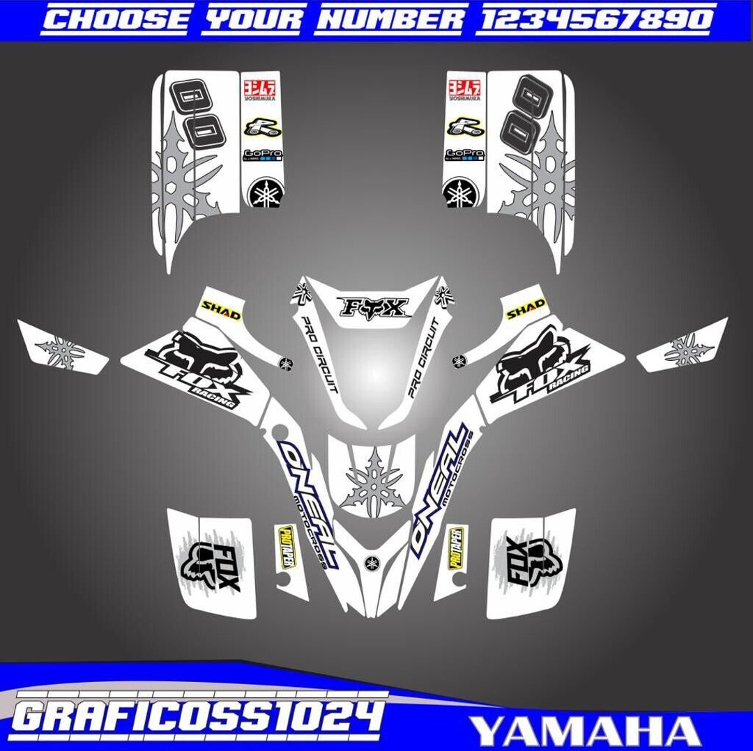 Yamaha BLASTER YFS200ATV Quad Graphics Full Kit | ATV Quad Vinyl Decals ...