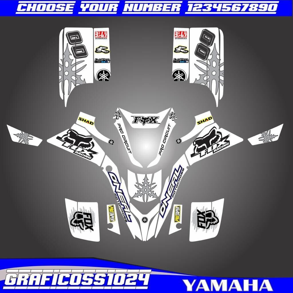 Yamaha BLASTER YFS200ATV Quad Graphics Full Kit ATV Quad Vinyl Decals ...