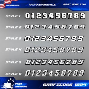 Graphics Decals Stickers Kit Yamaha YZ250F 2019-2023 YZ450F 2018-2022 ...