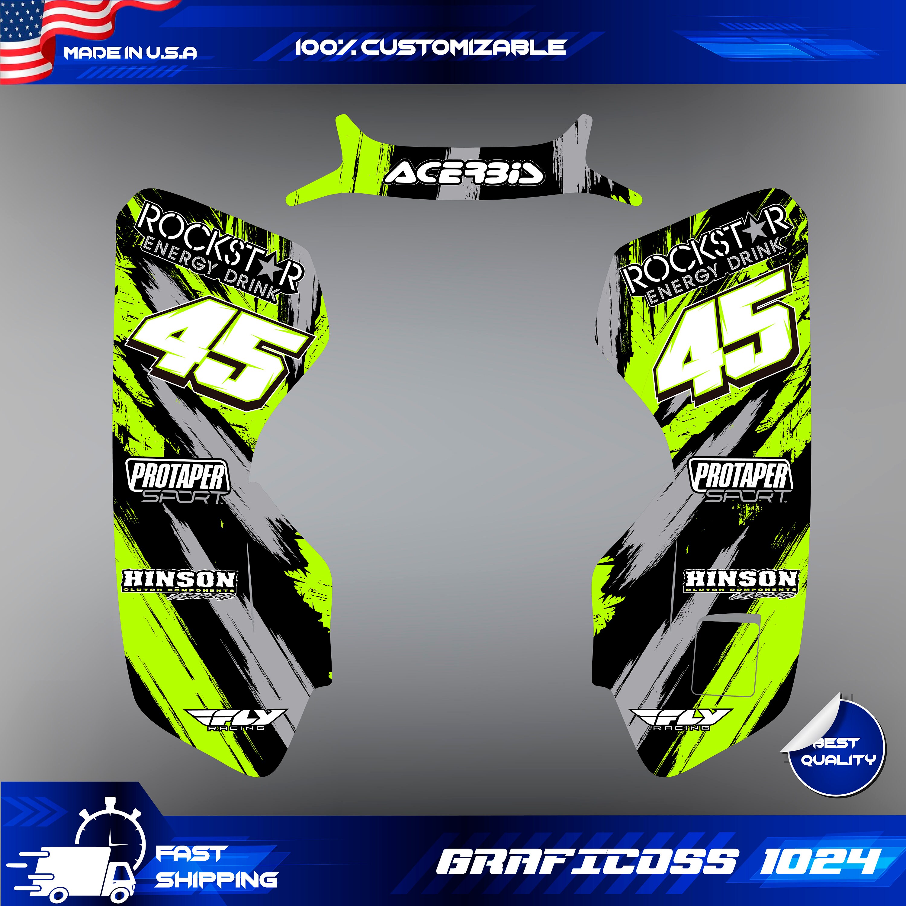 Kawasaki KFX 400 2003-2008 Graphics Kit Ltz 400 Suzuki Wrap - Etsy