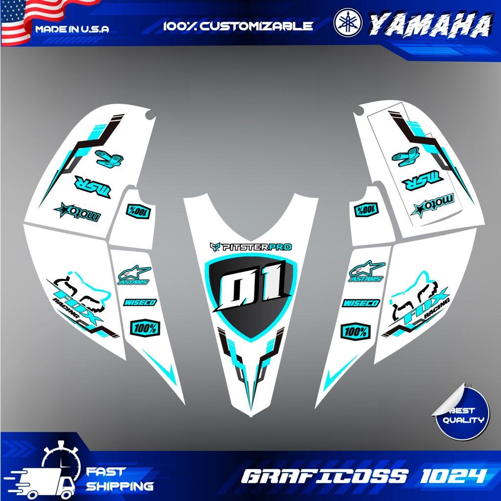 Yamaha YFZ 450 Graphics Kit 2003 2004 2005 2006 2007 2008 - Etsy