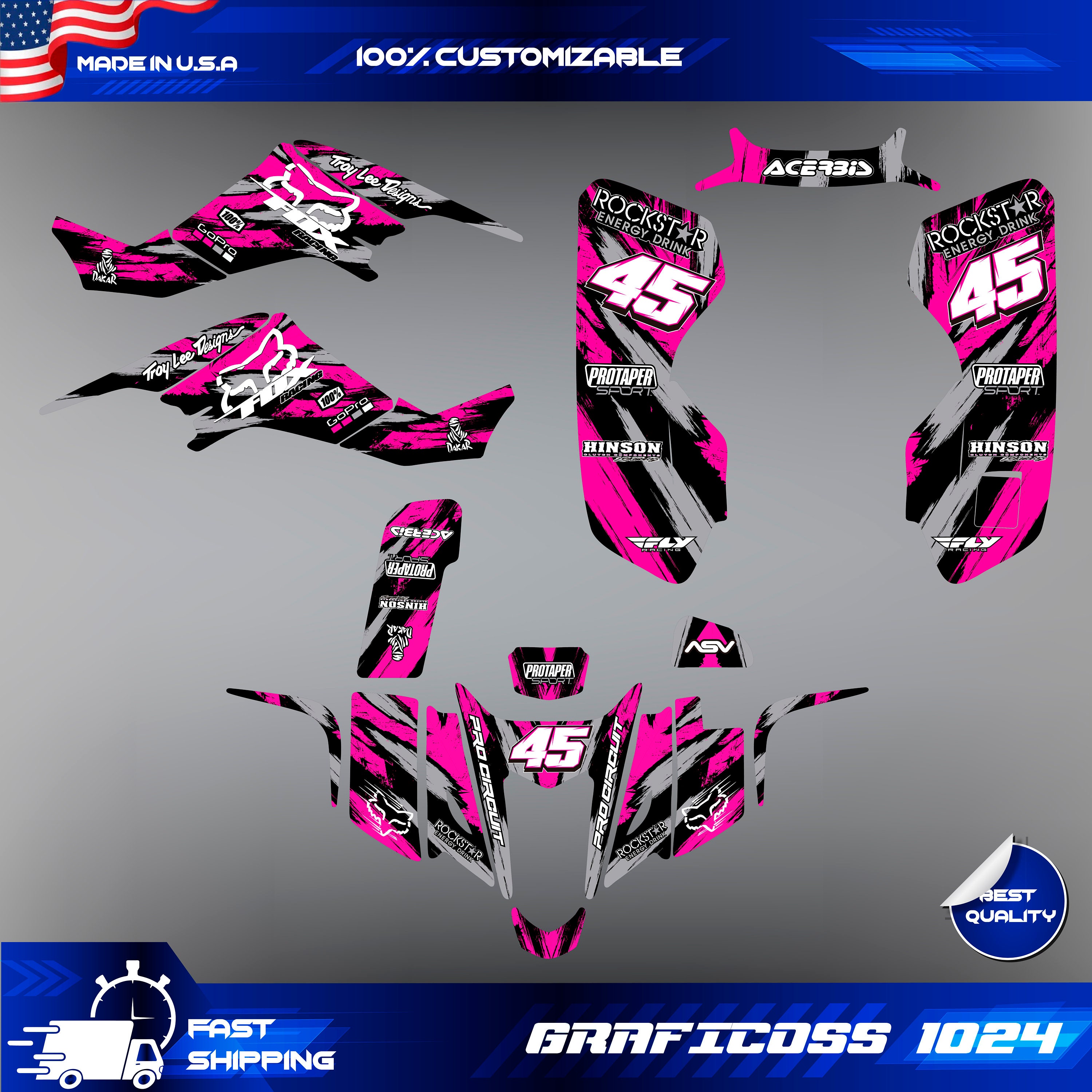 LTZ 400 Suzuki Wrap Graphics Stickers Kit Decals Atv Quad 2003 - Etsy