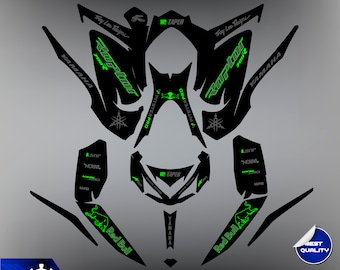 Yamaha Raptor 700 700R Graphics Kit 2013 2017 2022 to 2023 Decals ...