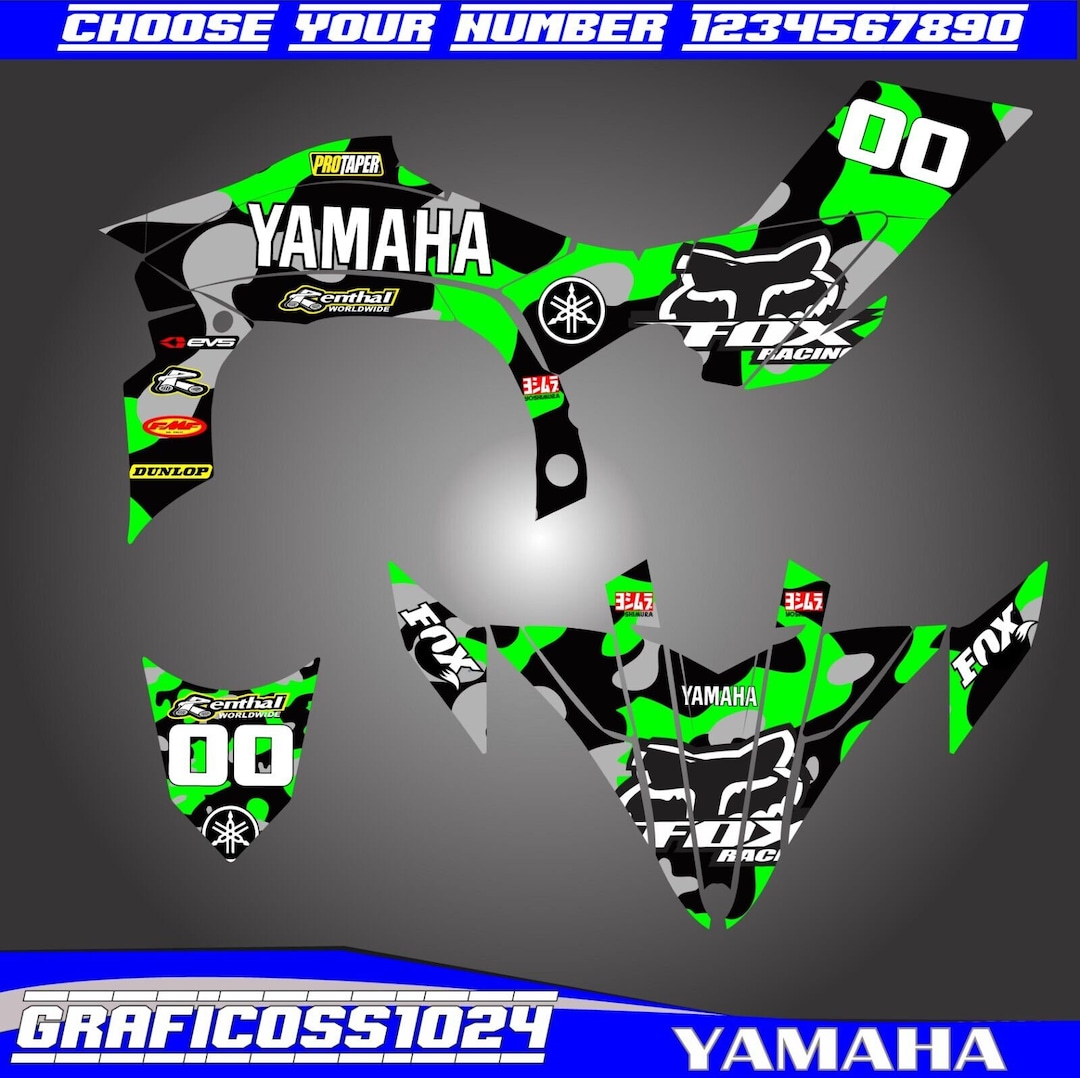 Amaha Yfz 450r Yfz450 2009-2013 Decals Graphics Stickers Kit| Yamaha ...