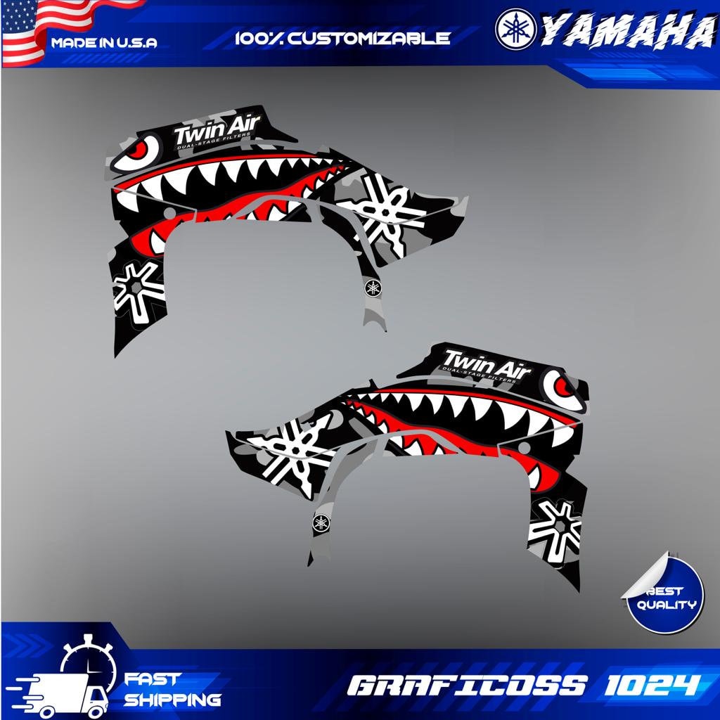 Yamaha YFZ 450RATV Full Graphics Kit 2014-2022 Yamaha YFZ450R Decals ...